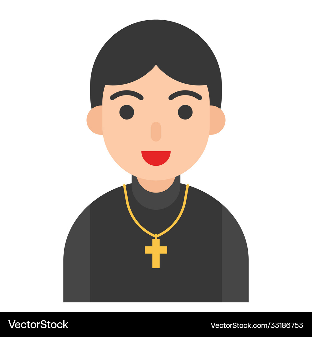 Priest icon profession and job Royalty Free Vector Image