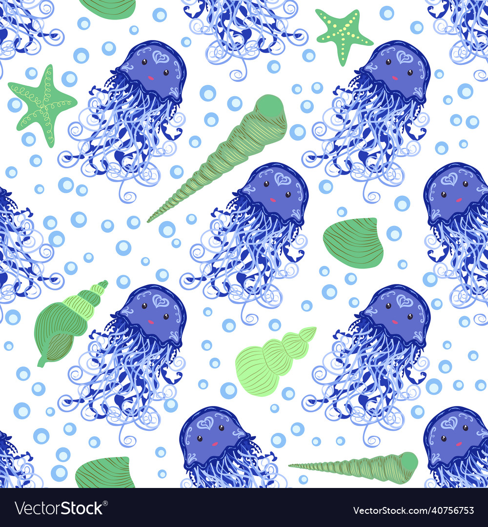Seamless pattern with detailed transparent Vector Image