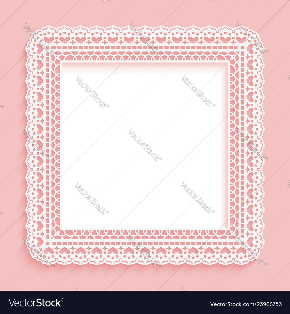 Pink Lace Frame