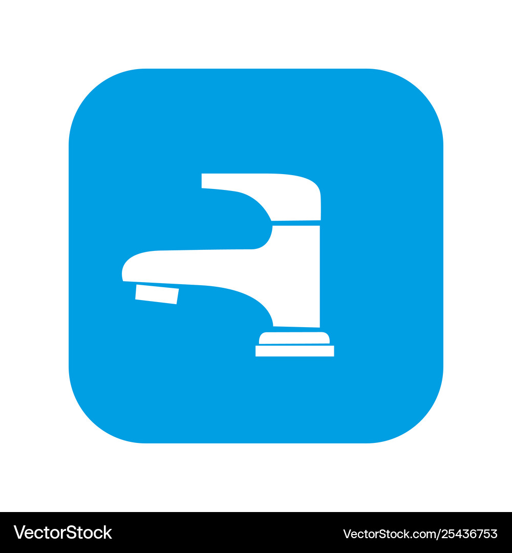 Water tap icon isolated on white background Vector Image