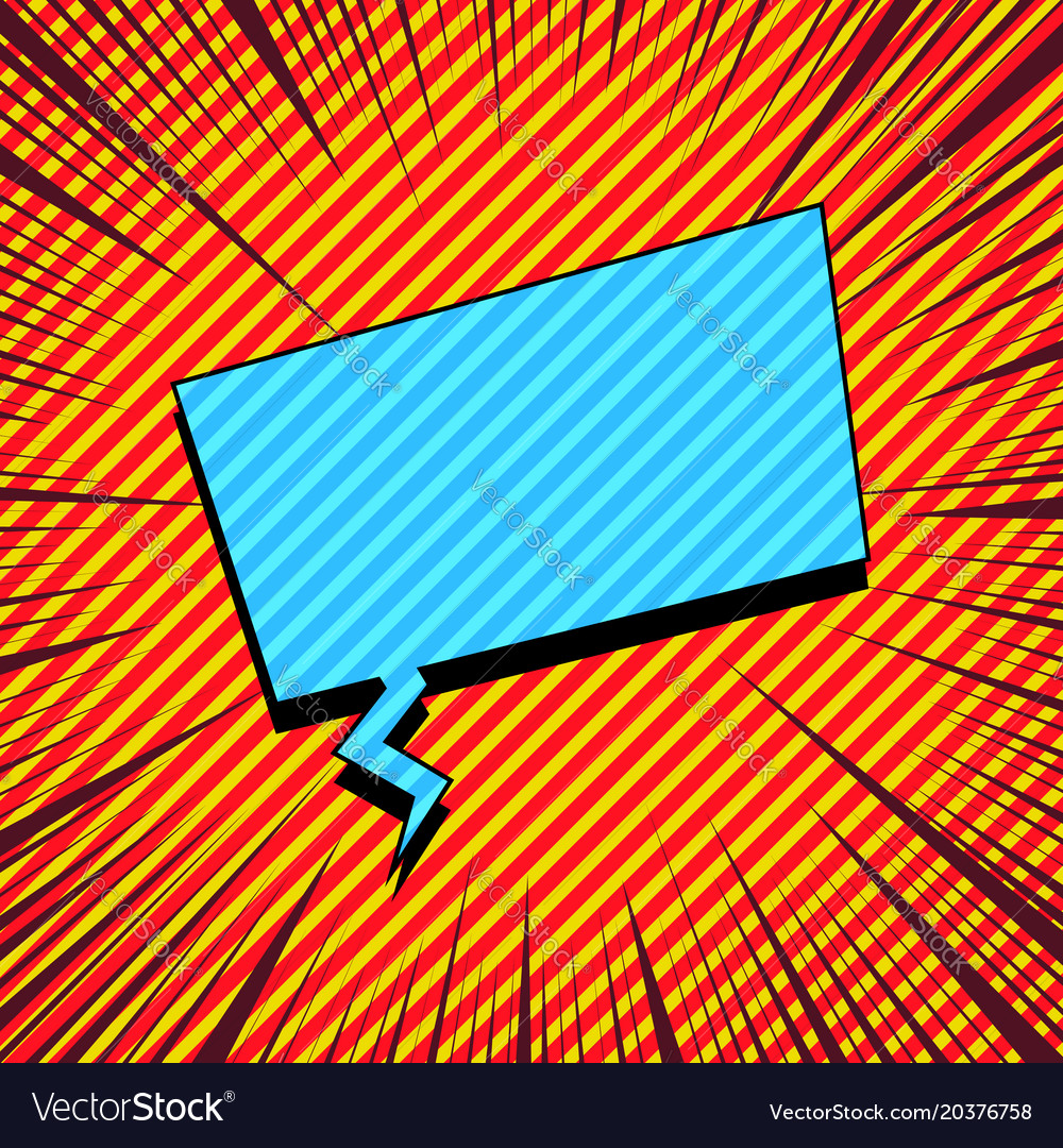Comic explosive template Royalty Free Vector Image