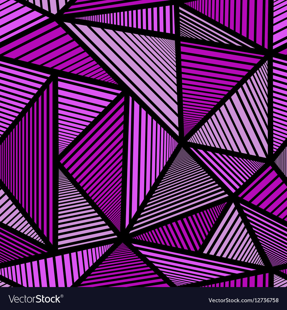 Pattern with purple triangle Royalty Free Vector Image