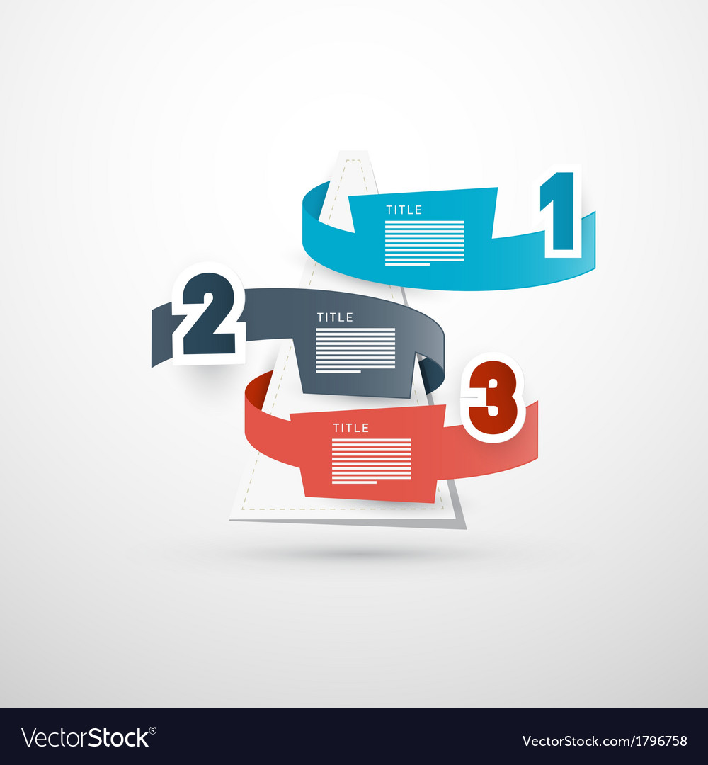 Progress steps for tutorial infographics Vector Image