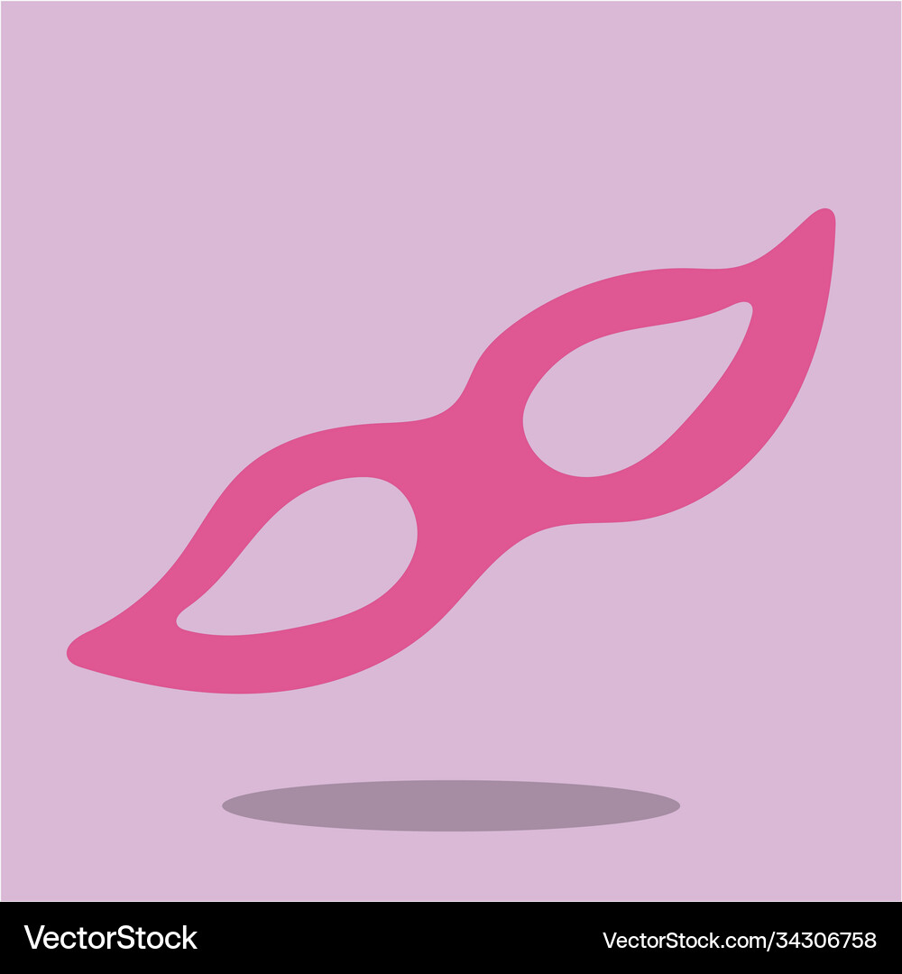 Superhero pink mask 13 Royalty Free Vector Image