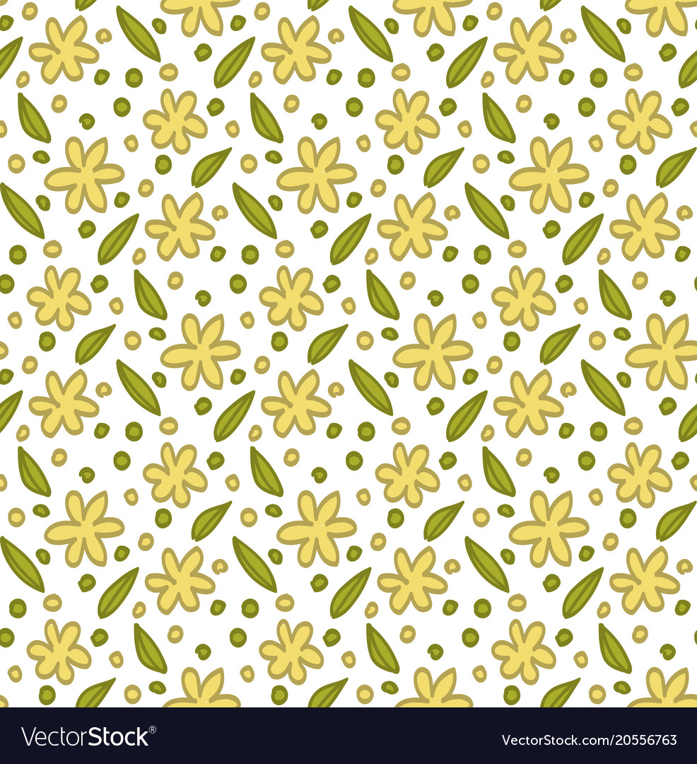 Floral elements pattern Royalty Free Vector Image