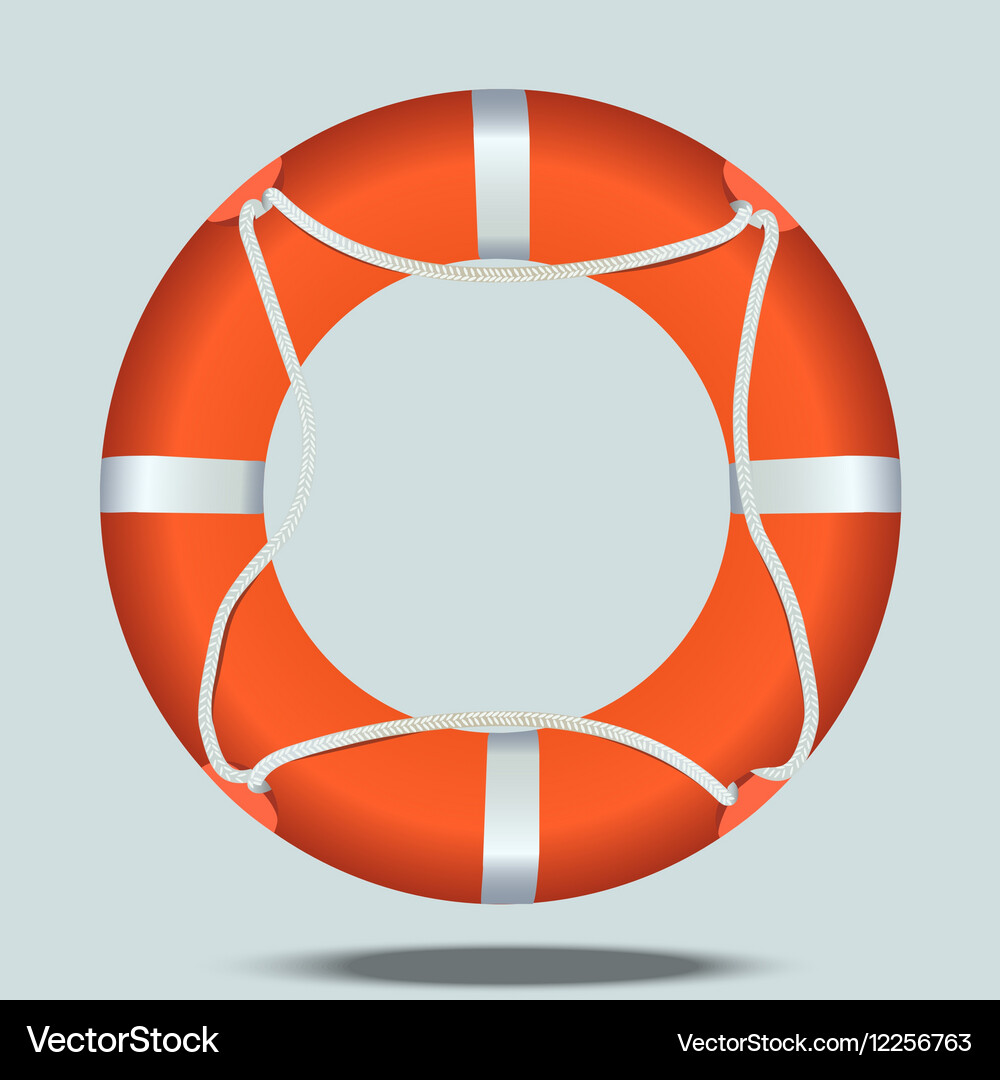 Lifebelt or lifebuoy Royalty Free Vector Image