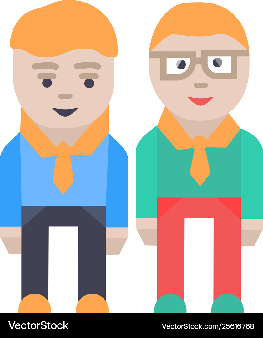 Business man icon- cute character Royalty Free Vector Image