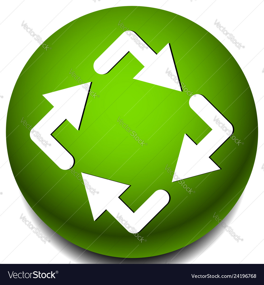 Circular arrows icon rotating clockwise Royalty Free Vector Circular arrows icon rotating clockwise Royalty Free Vector