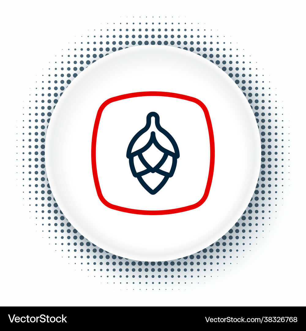Line hop icon isolated on white background Vector Image