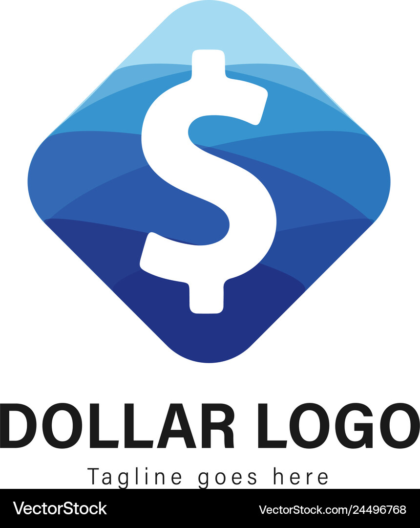 Money logo template design logo with modern Vector Image