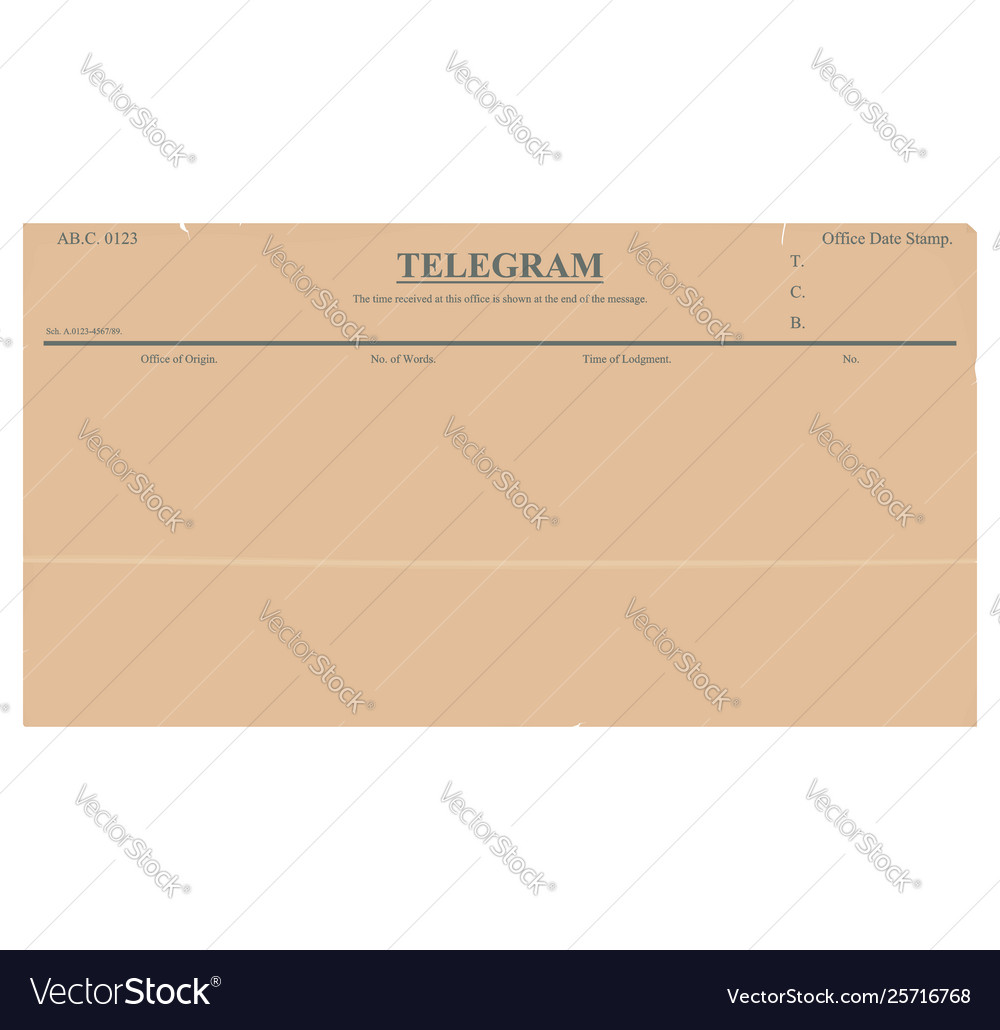 Telegram Royalty Free Vector Image - VectorStock