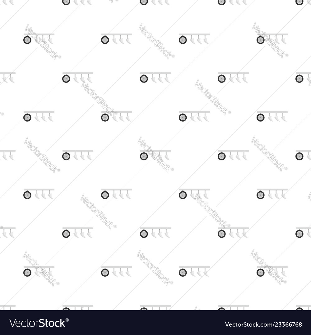 Tractor plow pattern seamless Royalty Free Vector Image