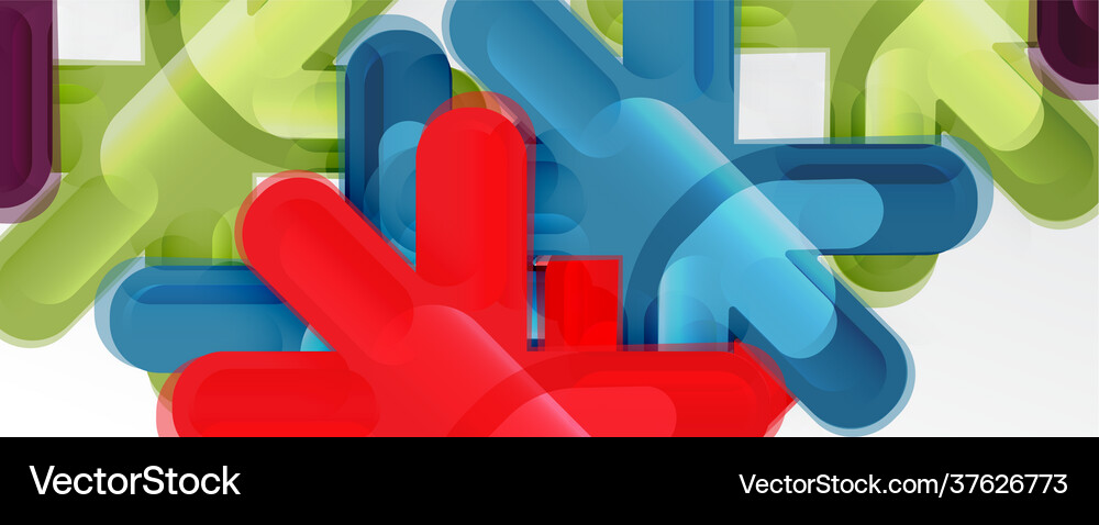 Abstract glossy crosses background for business Vector Image