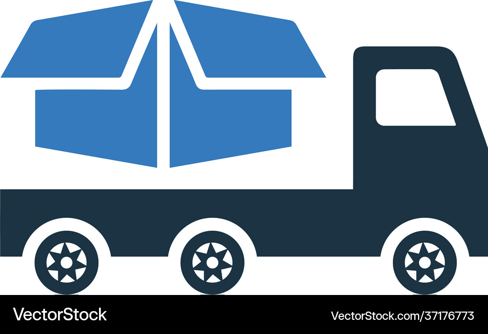Delivery car product shipment icon editable Vector Image
