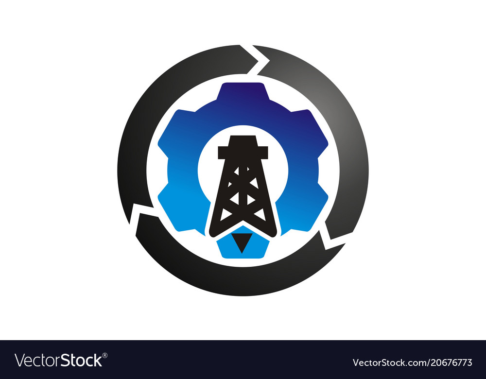 Mining engineering solution Royalty Free Vector Image