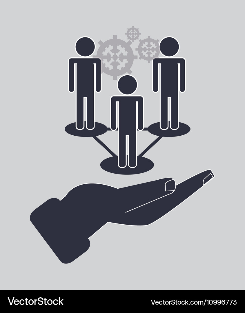 Teamwork and business related icons image Vector Image