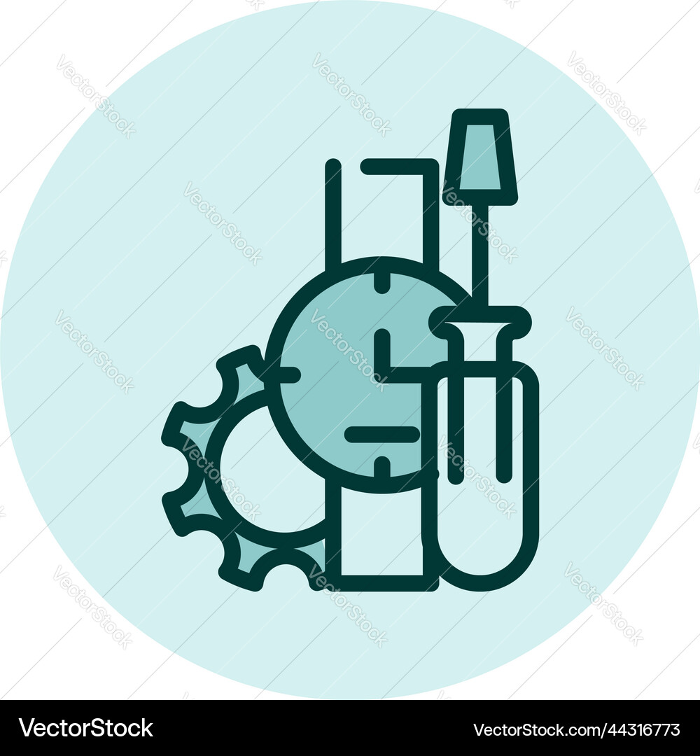 Watch repair on a white background Royalty Free Vector Image
