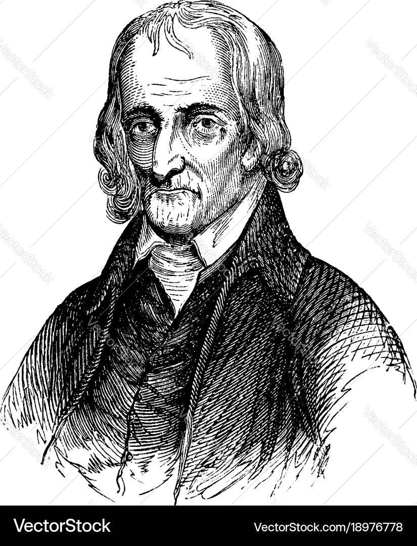 Charles thomson vintage Royalty Free Vector Image