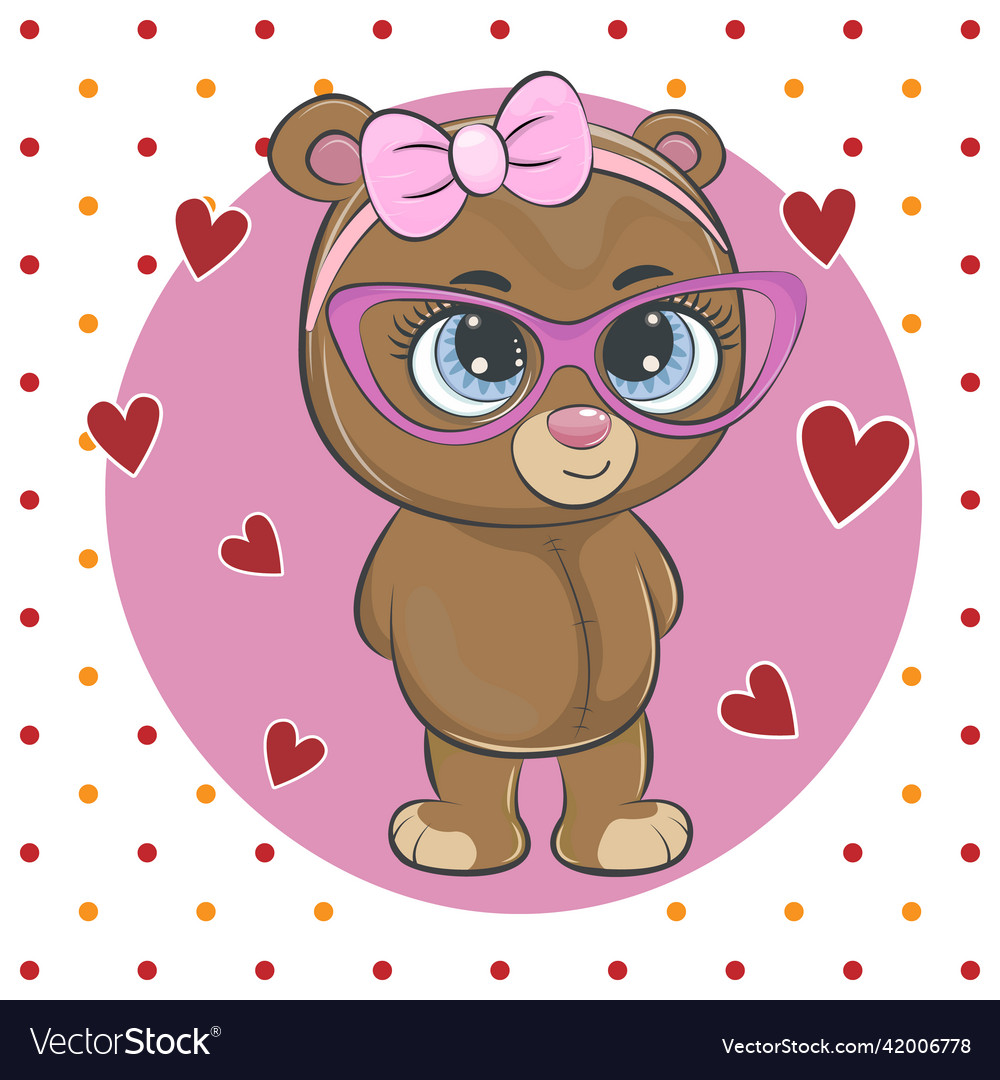 Cute cartoon teddy bear Royalty Free Vector Image Cute cartoon teddy bear Royalty Free Vector Image