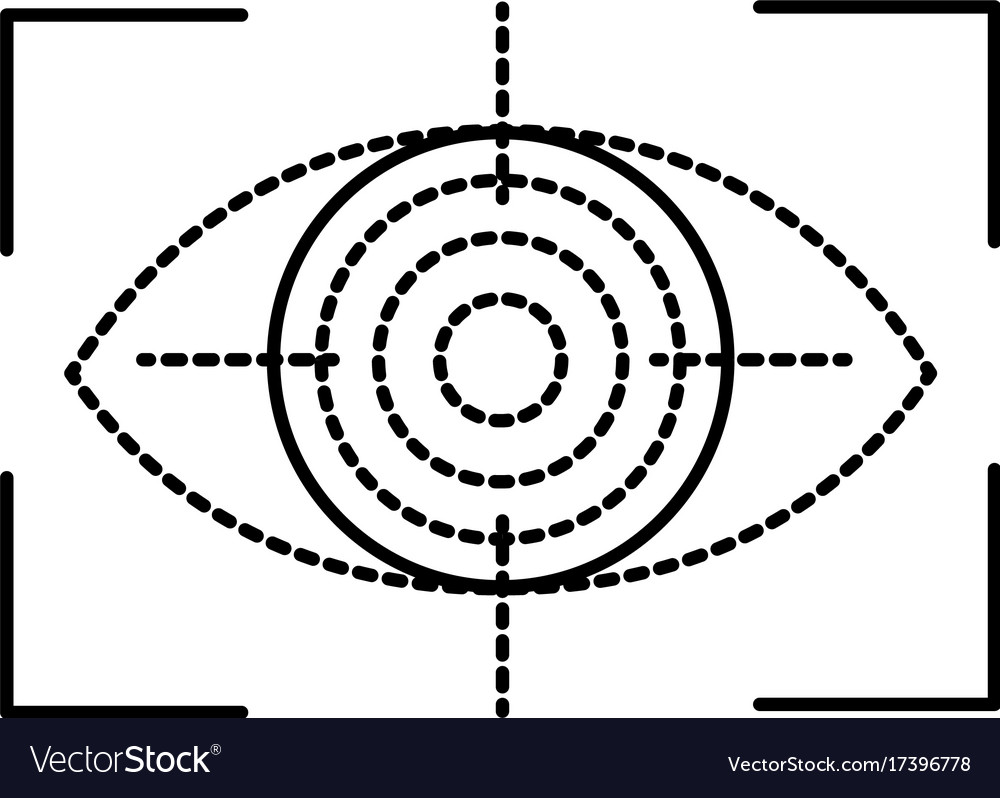 Dotted shape visual technology connect Royalty Free Vector
