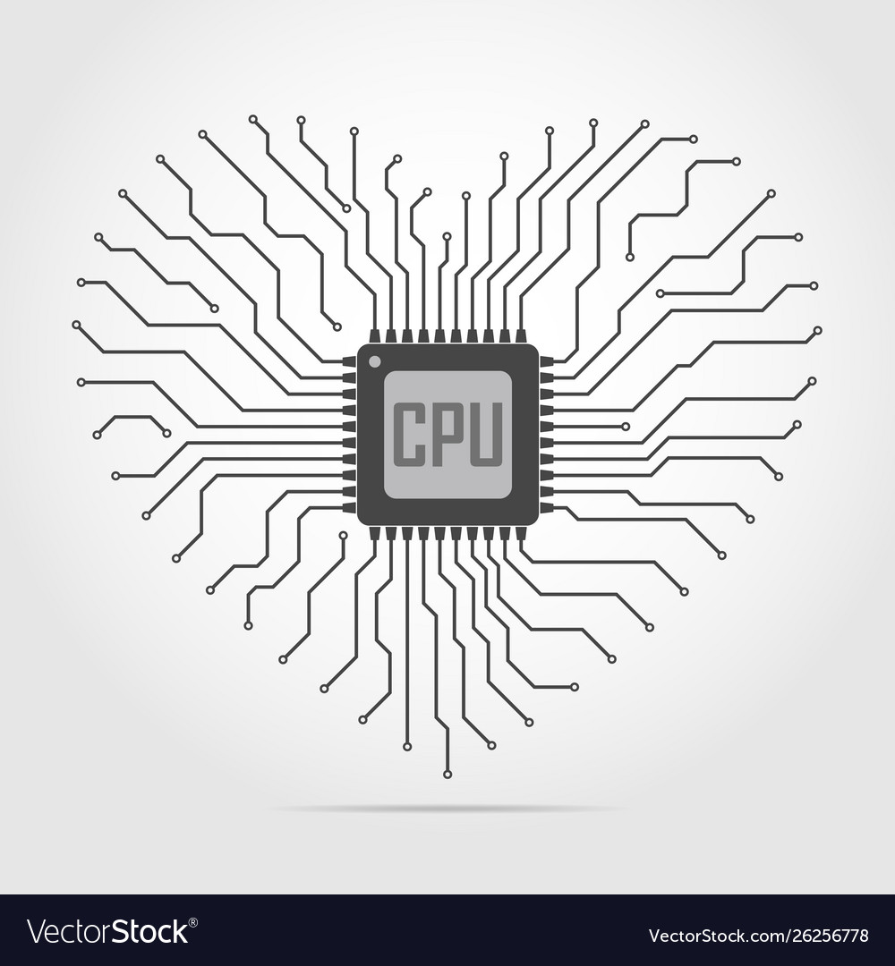 Electronic circuit board Royalty Free Vector Image