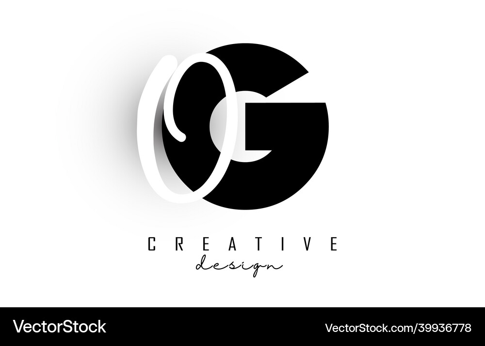Letters go logo with a minimalist design Vector Image