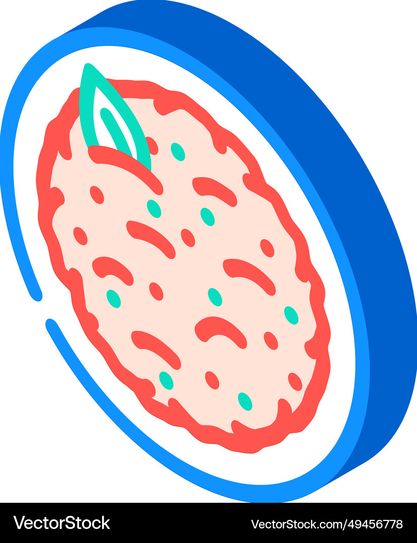 Salsa mexican cuisine isometric icon Royalty Free Vector