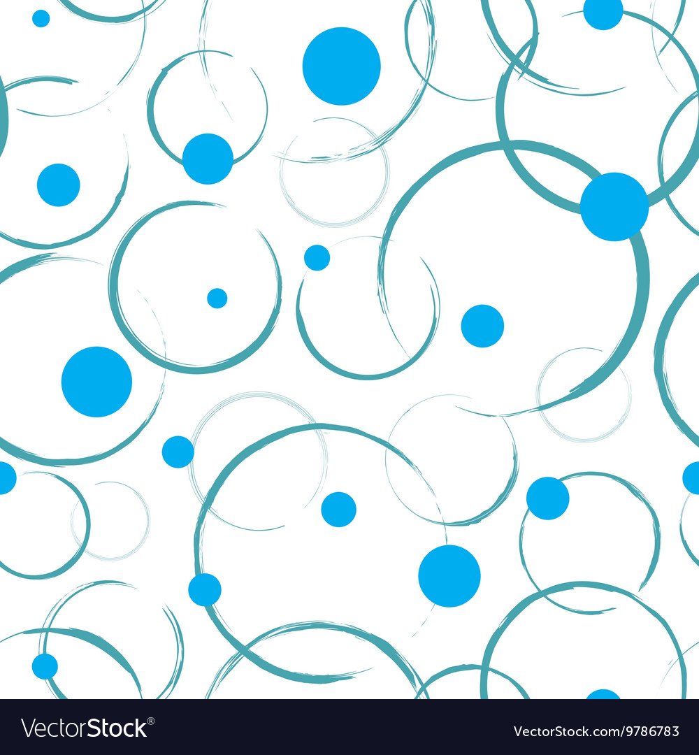 Abstract circles seamless pattern Royalty Free Vector Image