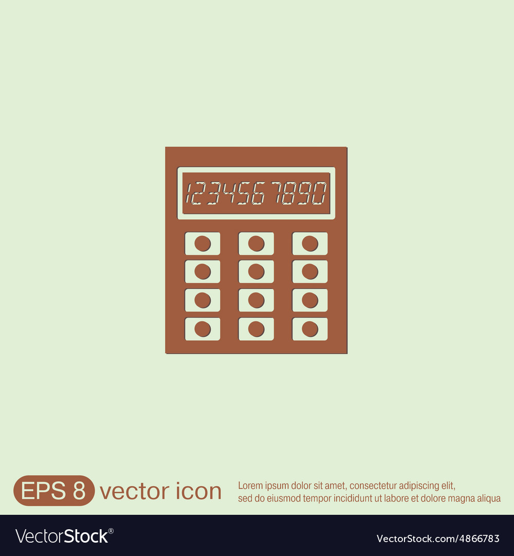 Calculator Royalty Free Vector Image - VectorStock
