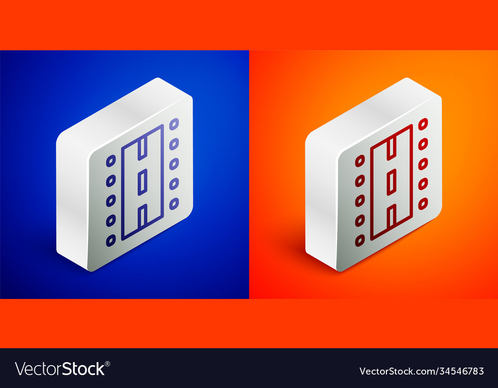 Isometric line airport runway for taking off Vector Image Isometric line airport runway for taking off Vector Image
