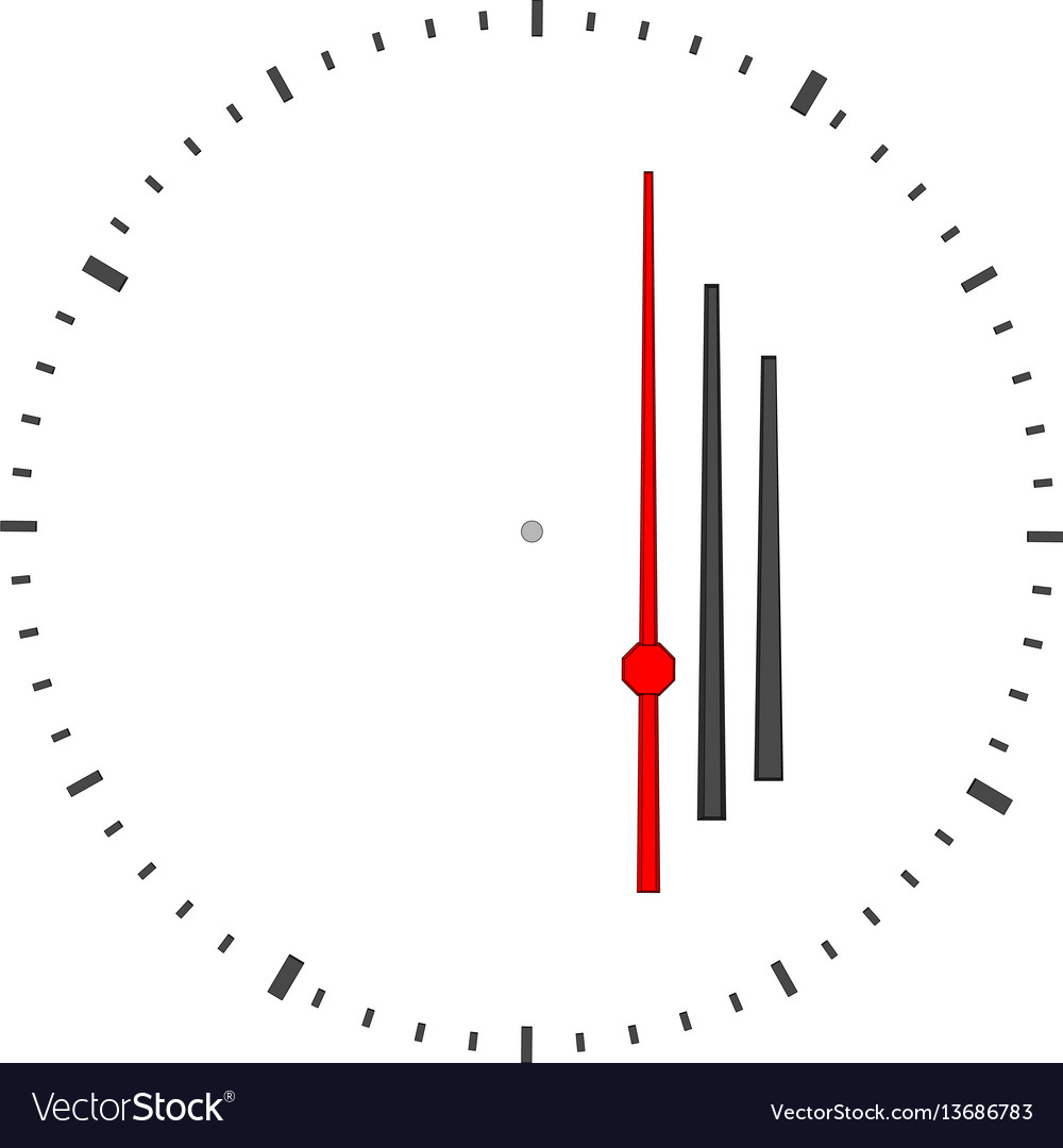 Round clock Royalty Free Vector Image - VectorStock
