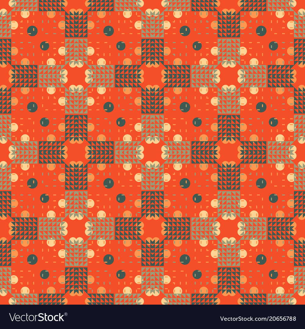 Geometric square tiles seamless pattern Royalty Free Vector