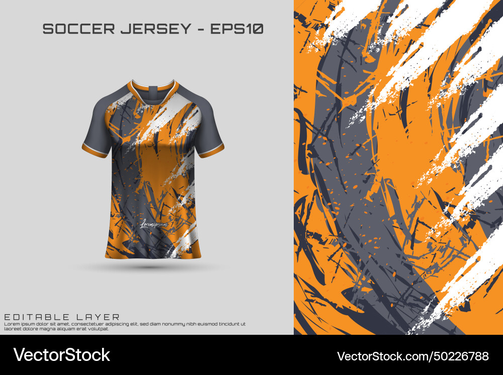 Sports jersey design Royalty Free Vector Image