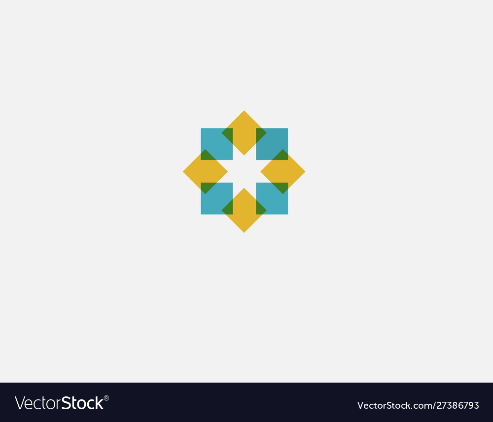 Abstract creative logo geometric pattern Vector Image