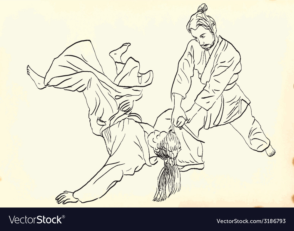Aikido Royalty Free Vector Image - VectorStock Aikido Royalty Free Vector Image - VectorStock