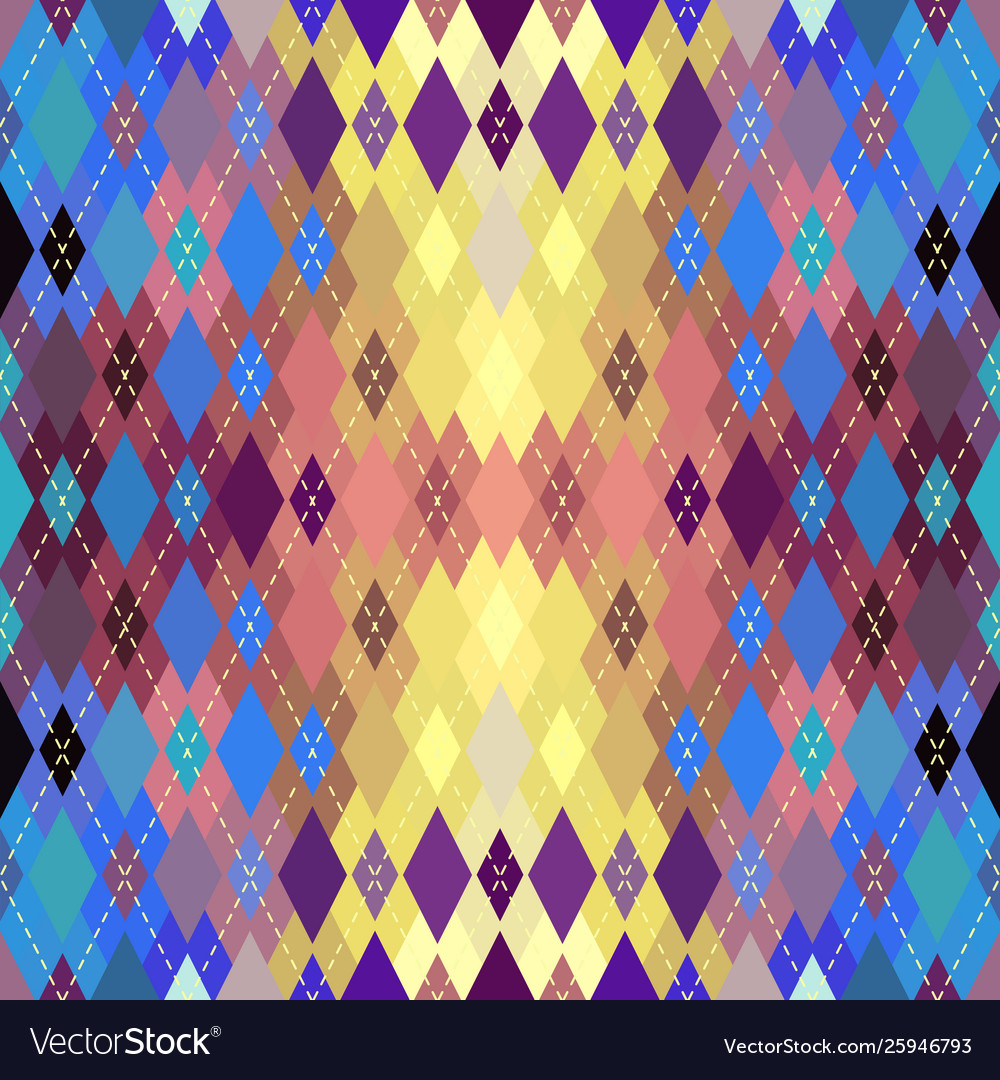 Argyle seamless pattern background Royalty Free Vector Image