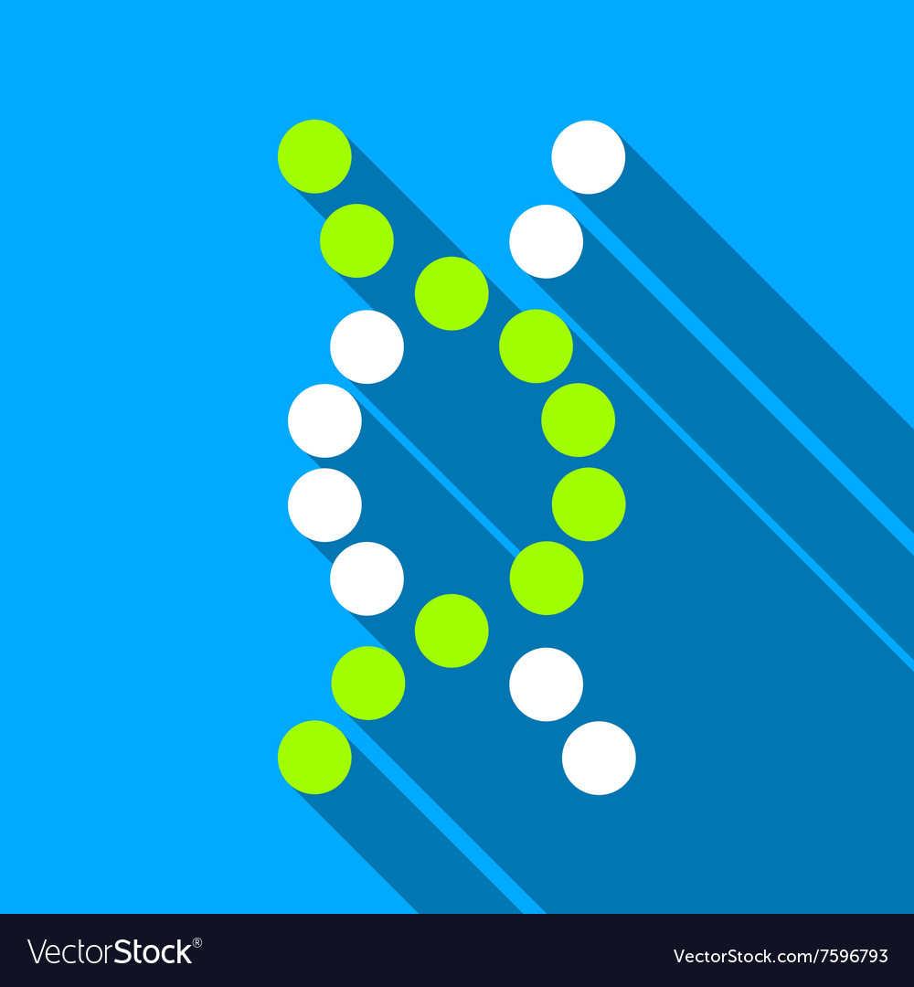 Dna spiral flat long shadow square icon Royalty Free Vector Dna spiral flat long shadow square icon Royalty Free Vector