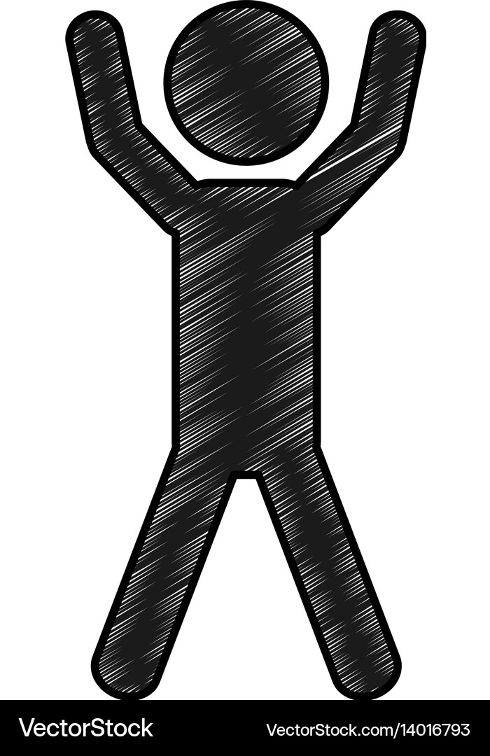 Exercise pictograph icon image Royalty Free Vector Image
