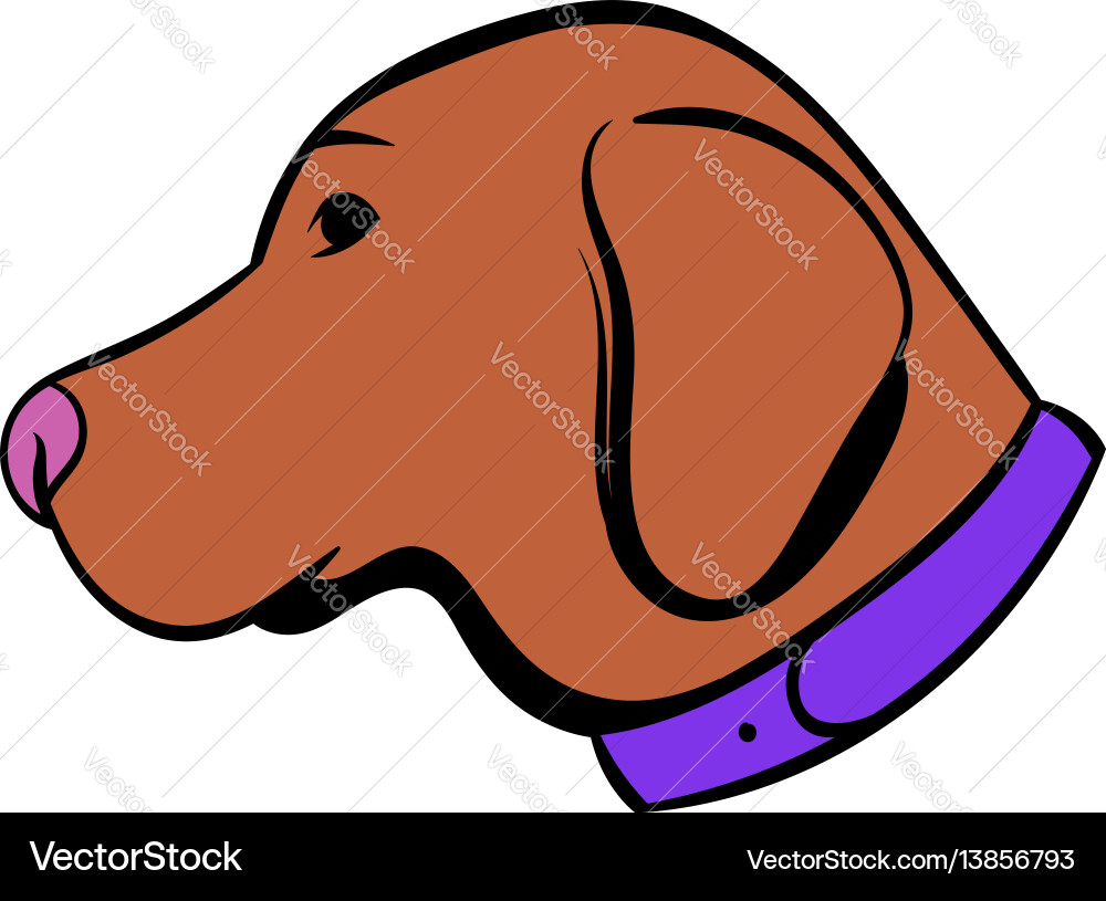 Hunting dog icon cartoon Royalty Free Vector Image