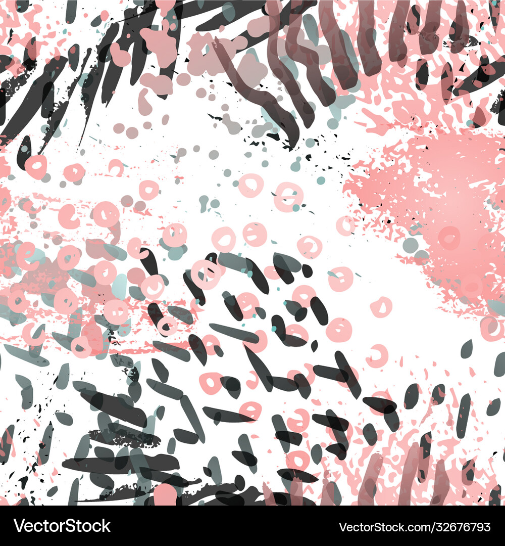 Ink stains seamless pattern fashion concept Vector Image