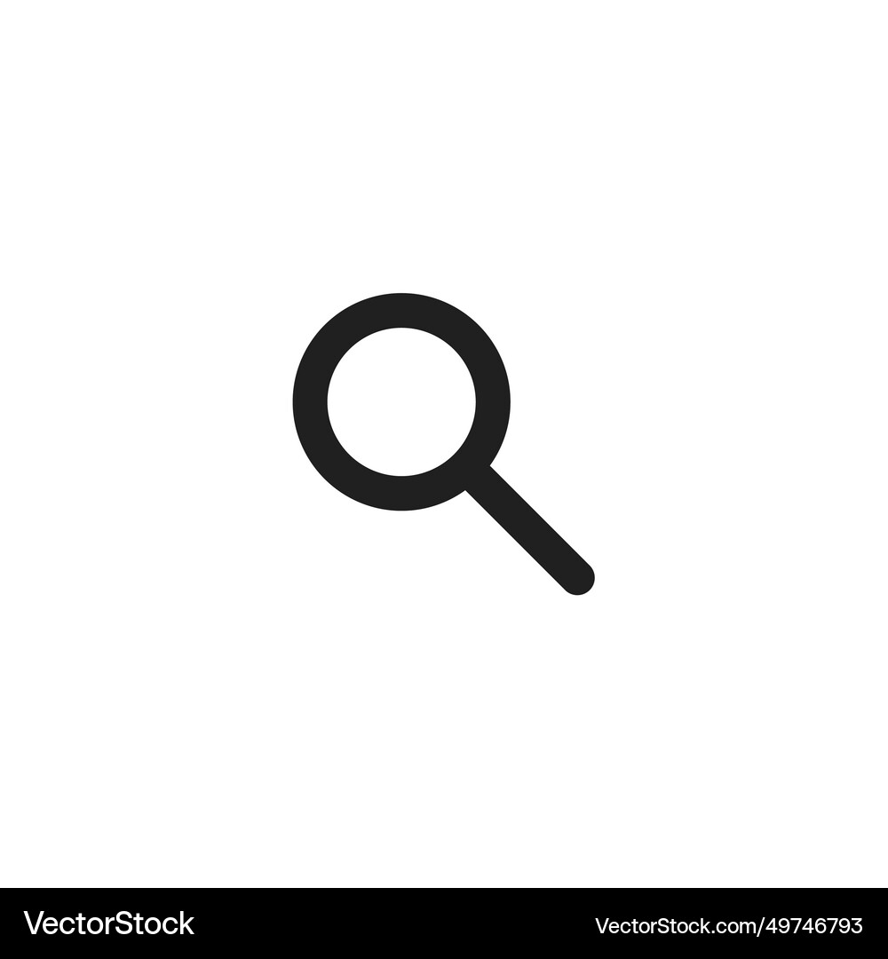 Magnifying glass or search icon on white Vector Image