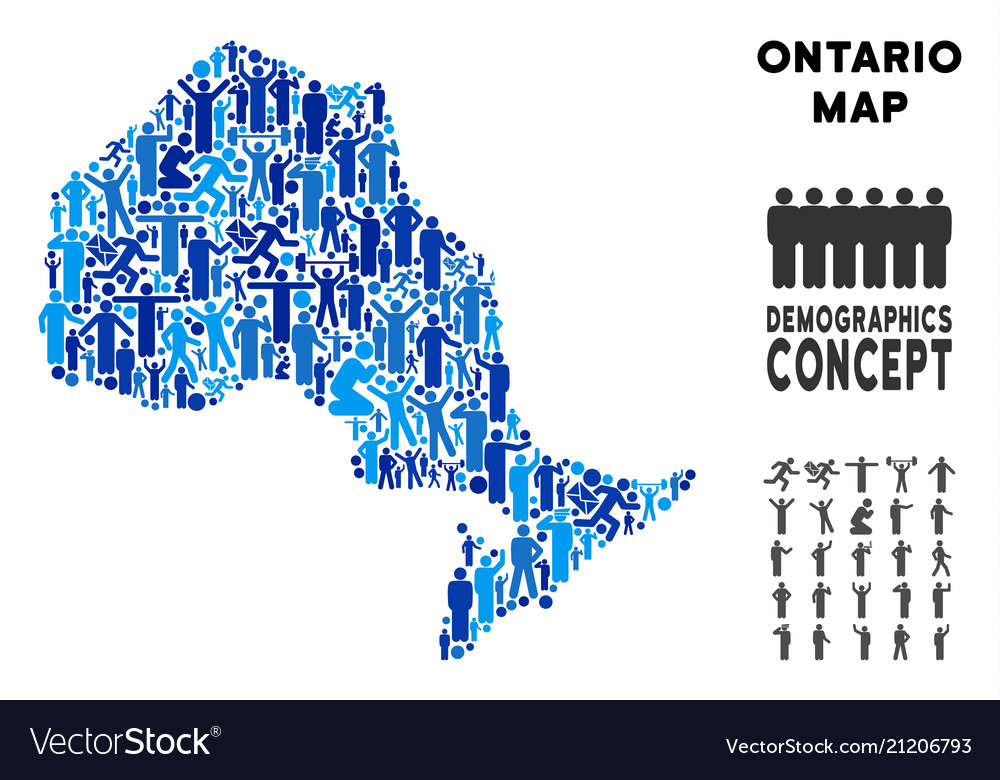 People ontario province map Royalty Free Vector Image People ontario province map Royalty Free Vector Image
