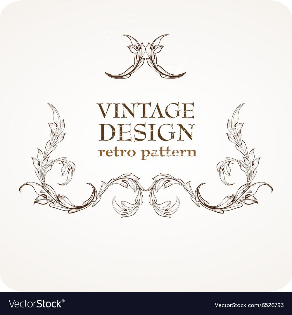 Rustic vintage frame Royalty Free Vector Image