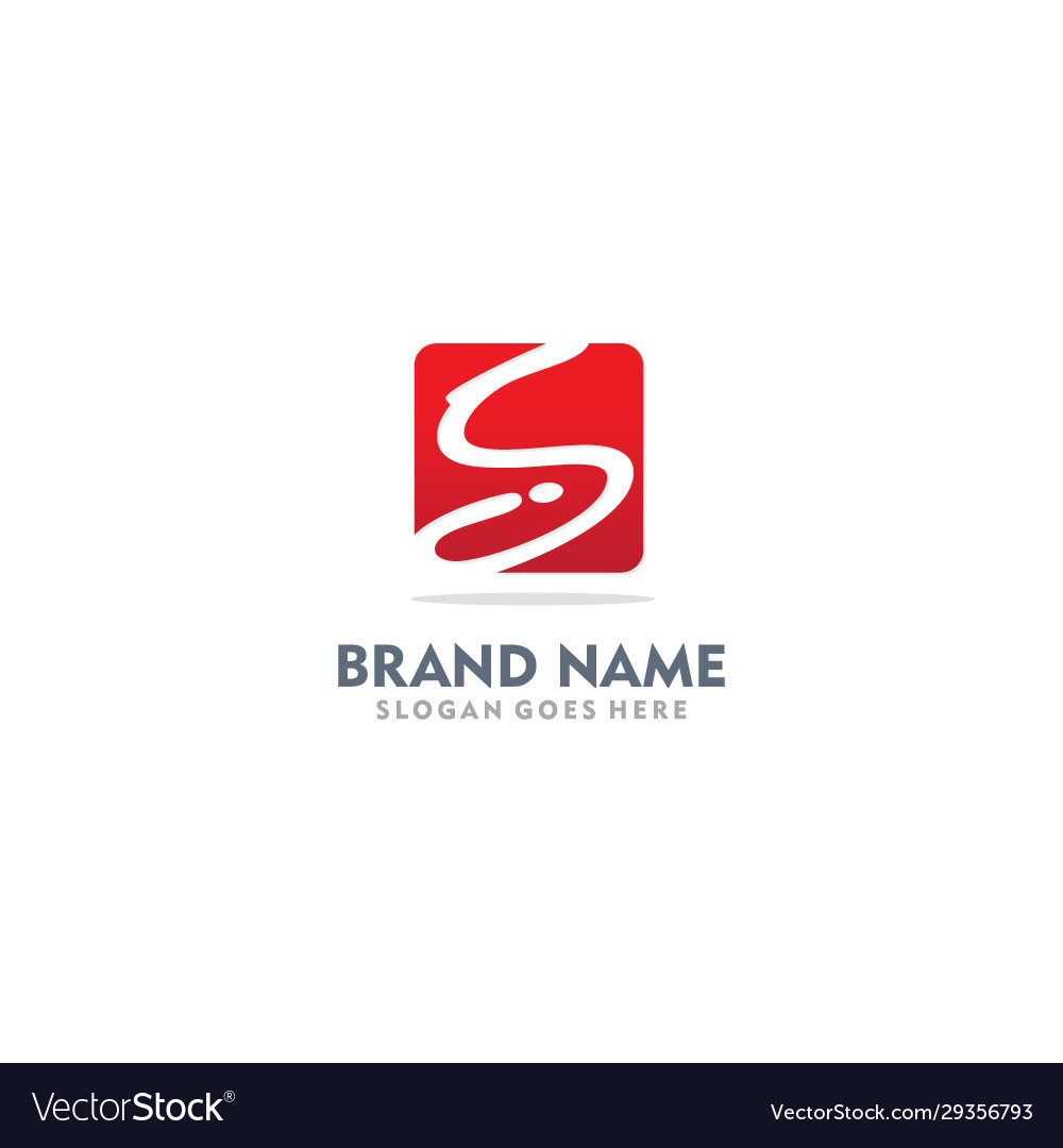 S square initial logo Royalty Free Vector Image