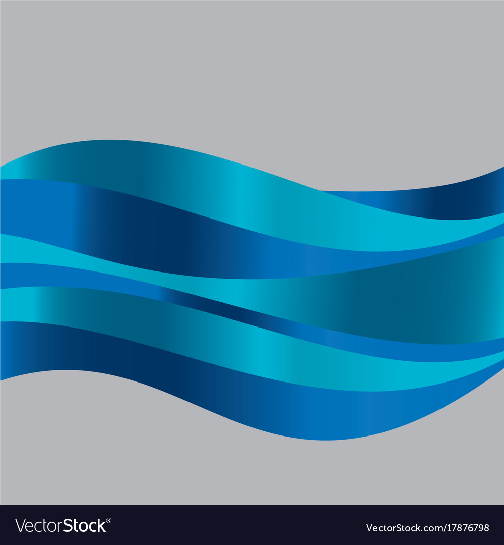Abstract gradient wave background Royalty Free Vector Image