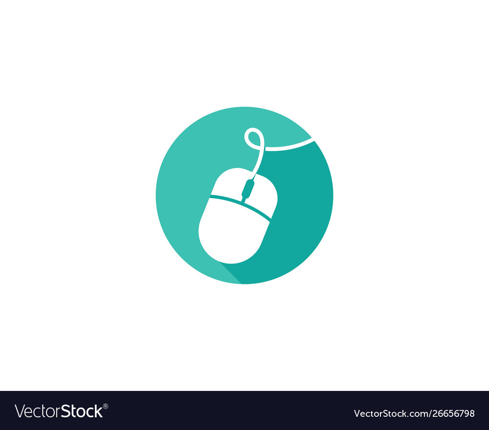 Computer mouse logo Royalty Free Vector Image - VectorStock