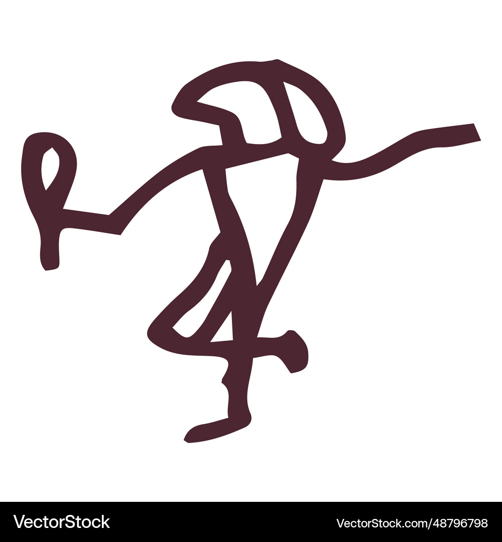 Egyptian hieroglyphs symbol Royalty Free Vector Image