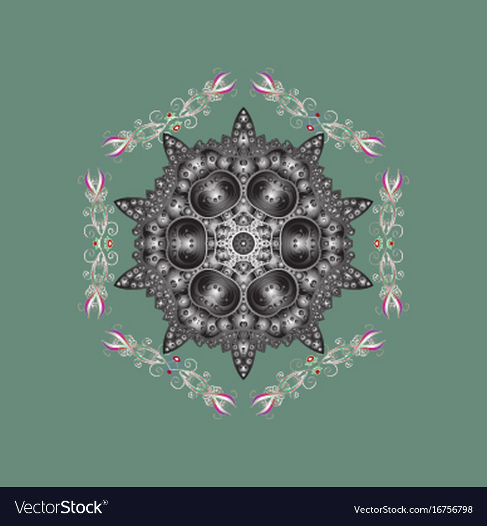 Flat lay winter concept pattern made Royalty Free Vector