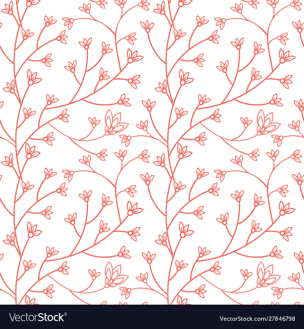 Floral seamless pattern Royalty Free Vector Image