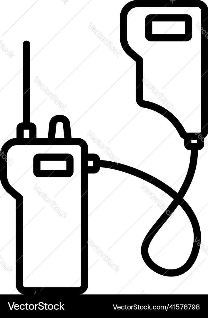 Police radio icon Royalty Free Vector Image - VectorStock
